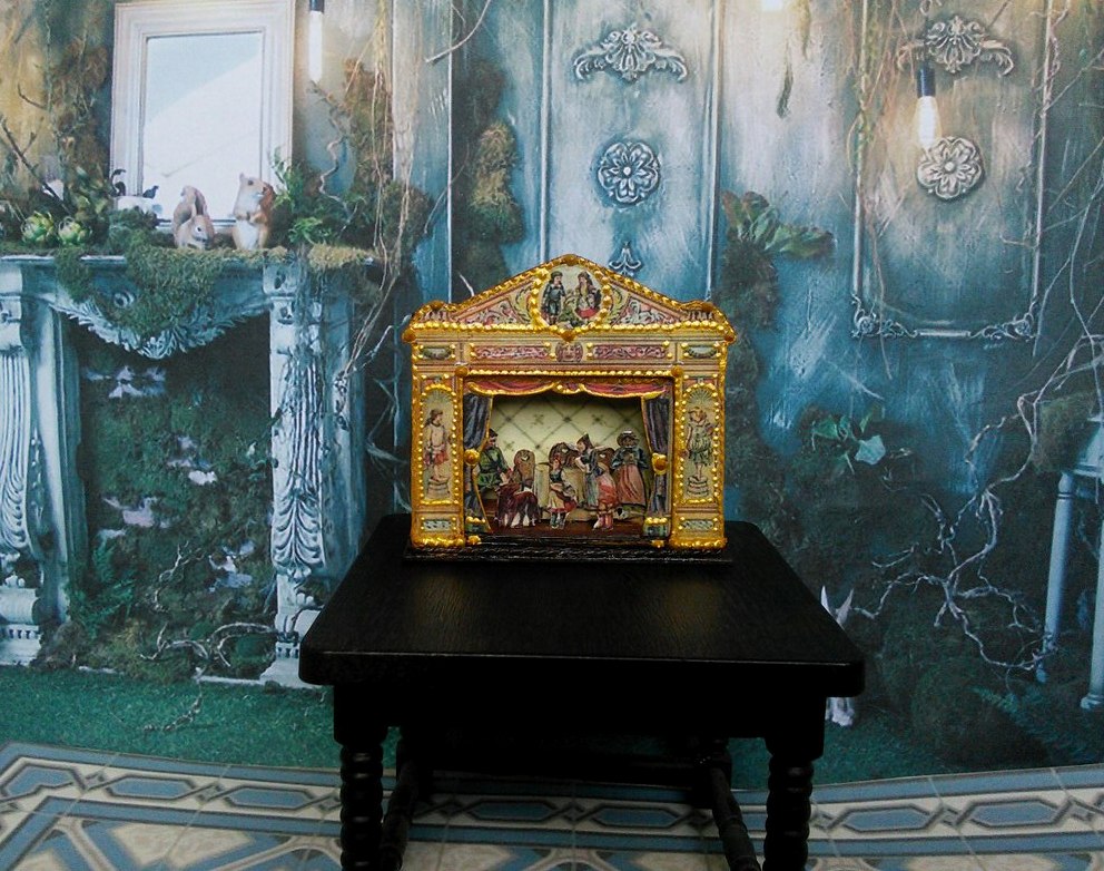 Miniature puppet theater for doll houses.1:12 scale. - Inspire Uplift