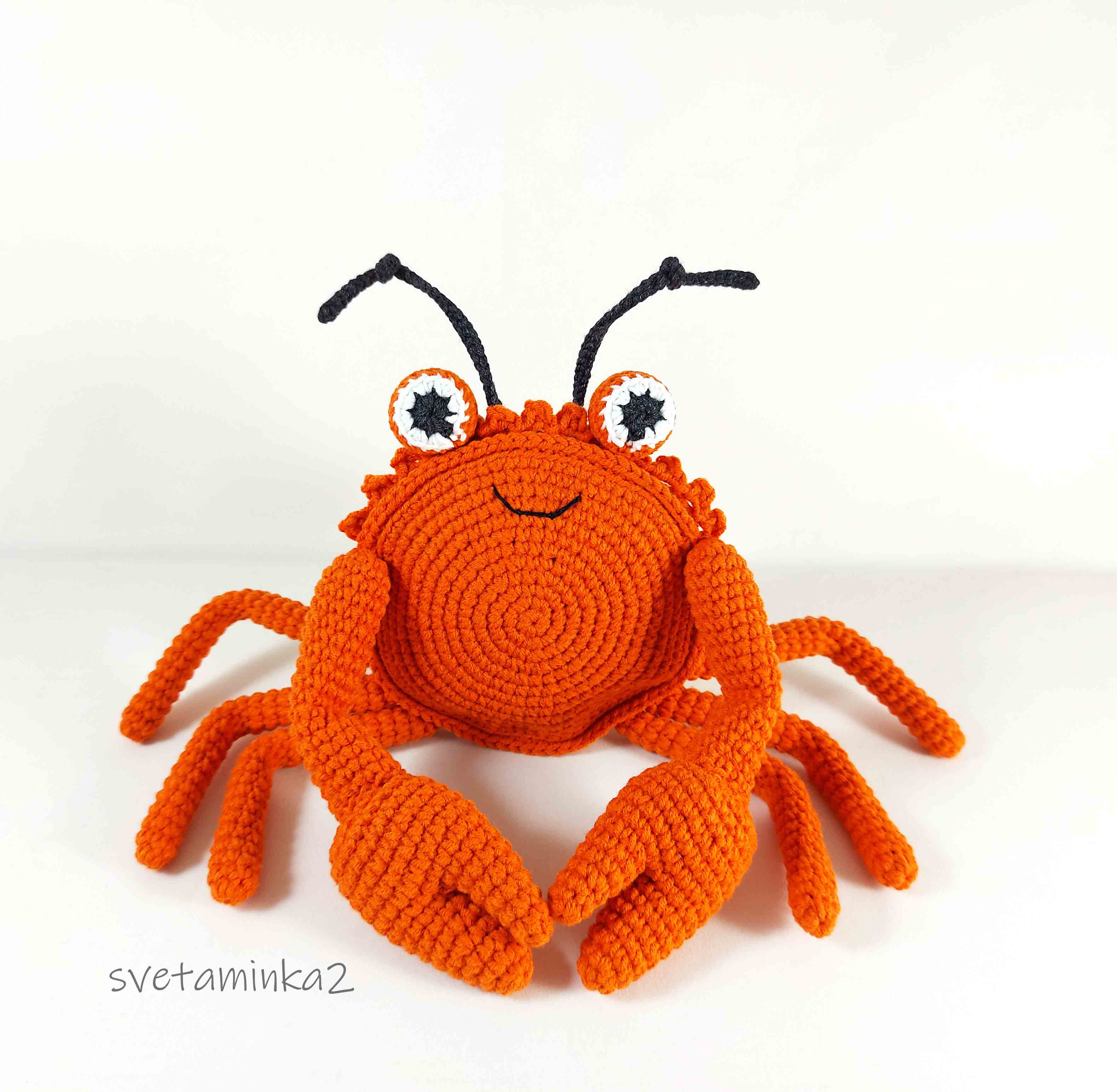 Amigurumi Crochet Pattern Crab Crochet Pattern Sea Creature - Inspire ...