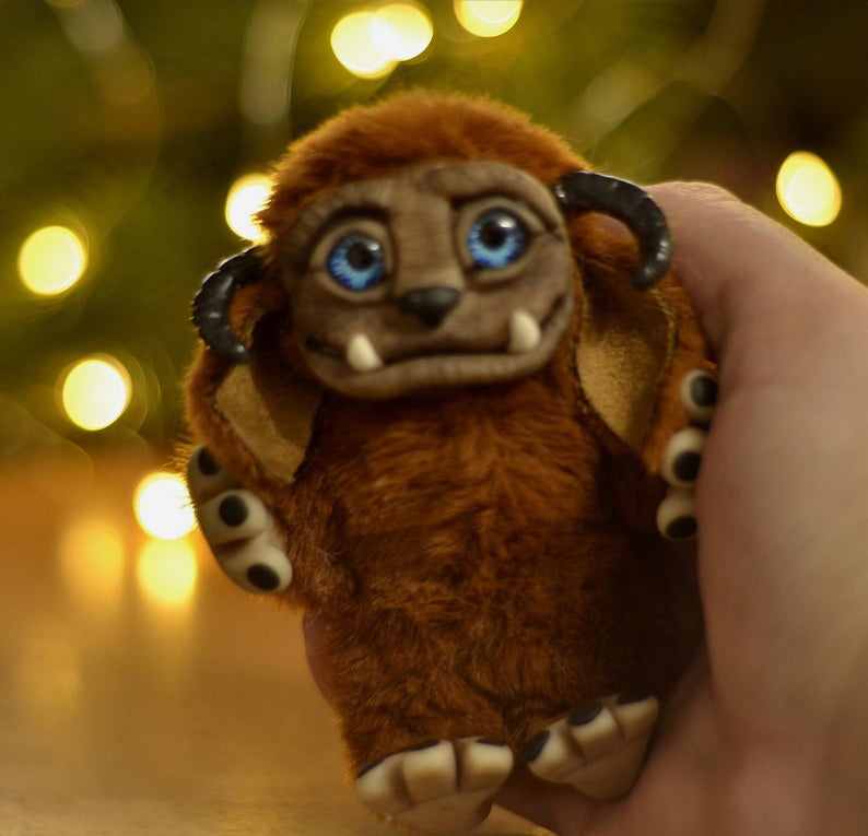 Tiny Ludo,Labyrinth, ooak ,handmade gift, furry animal, kawa - Inspire ...