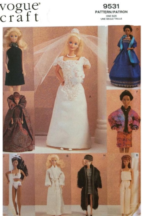 Barbie clothes patterns Vogue 9686 PDF | Inspire Uplift