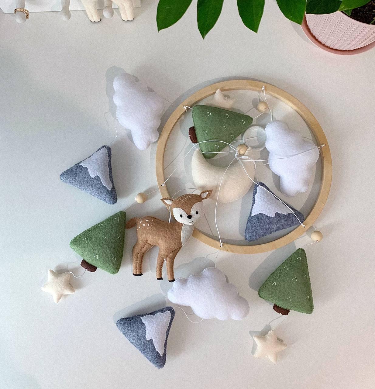 Baby mobile forest, Woodland baby mobiles, Woodland nursery | Inspire ...