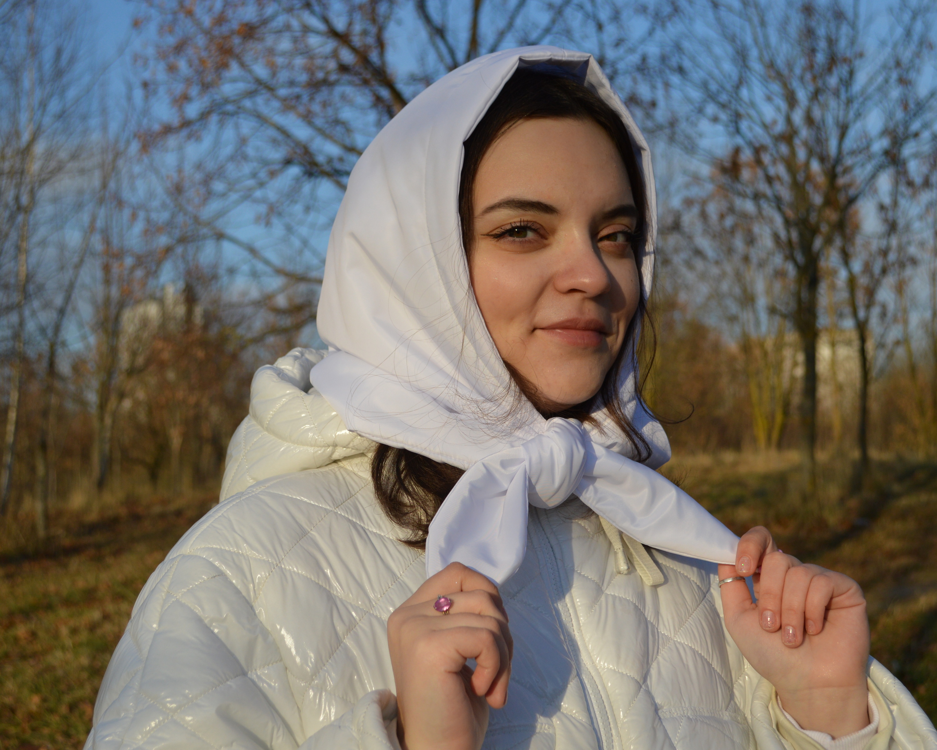 Warm hood kerchief. Winter hood scarf. Waterproof, quilted h | Inspire ...
