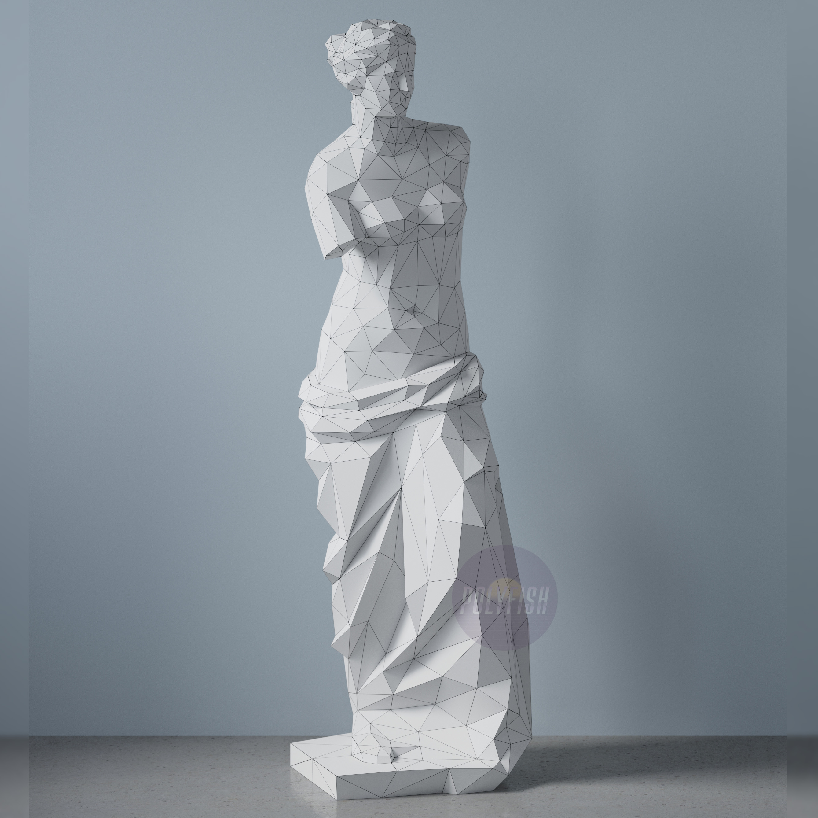 DIY Venus de Milo 3D model template Papercraft PDF | Inspire Uplift
