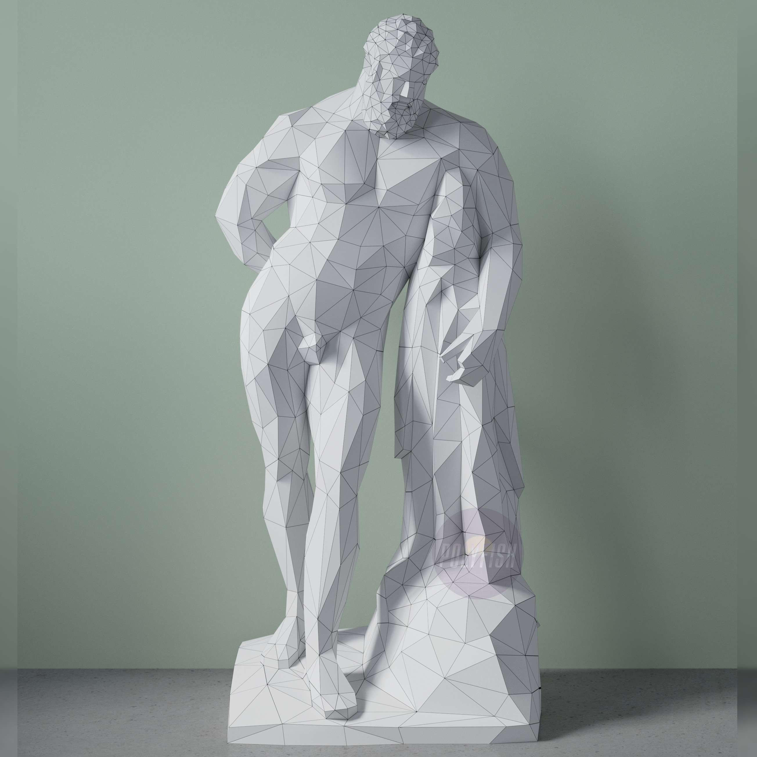 DIY Farnese Hercules 3D model template Papercraft PDF | Inspire Uplift