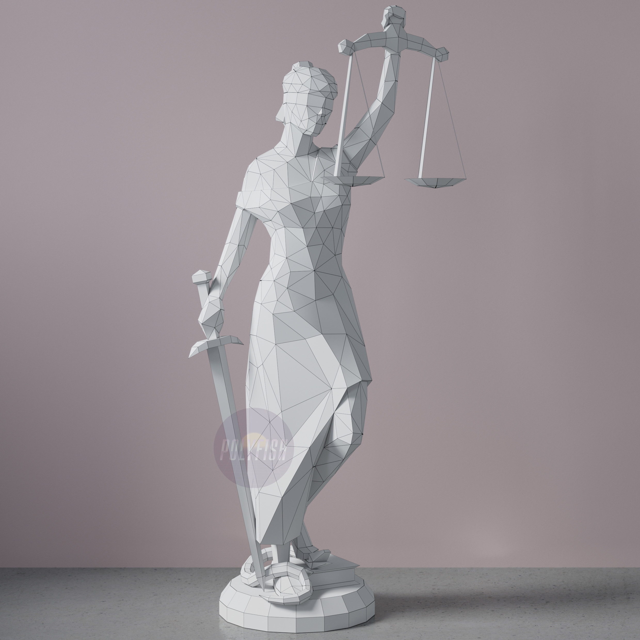 DIY Themis 3D model template Papercraft PDF - Inspire Uplift