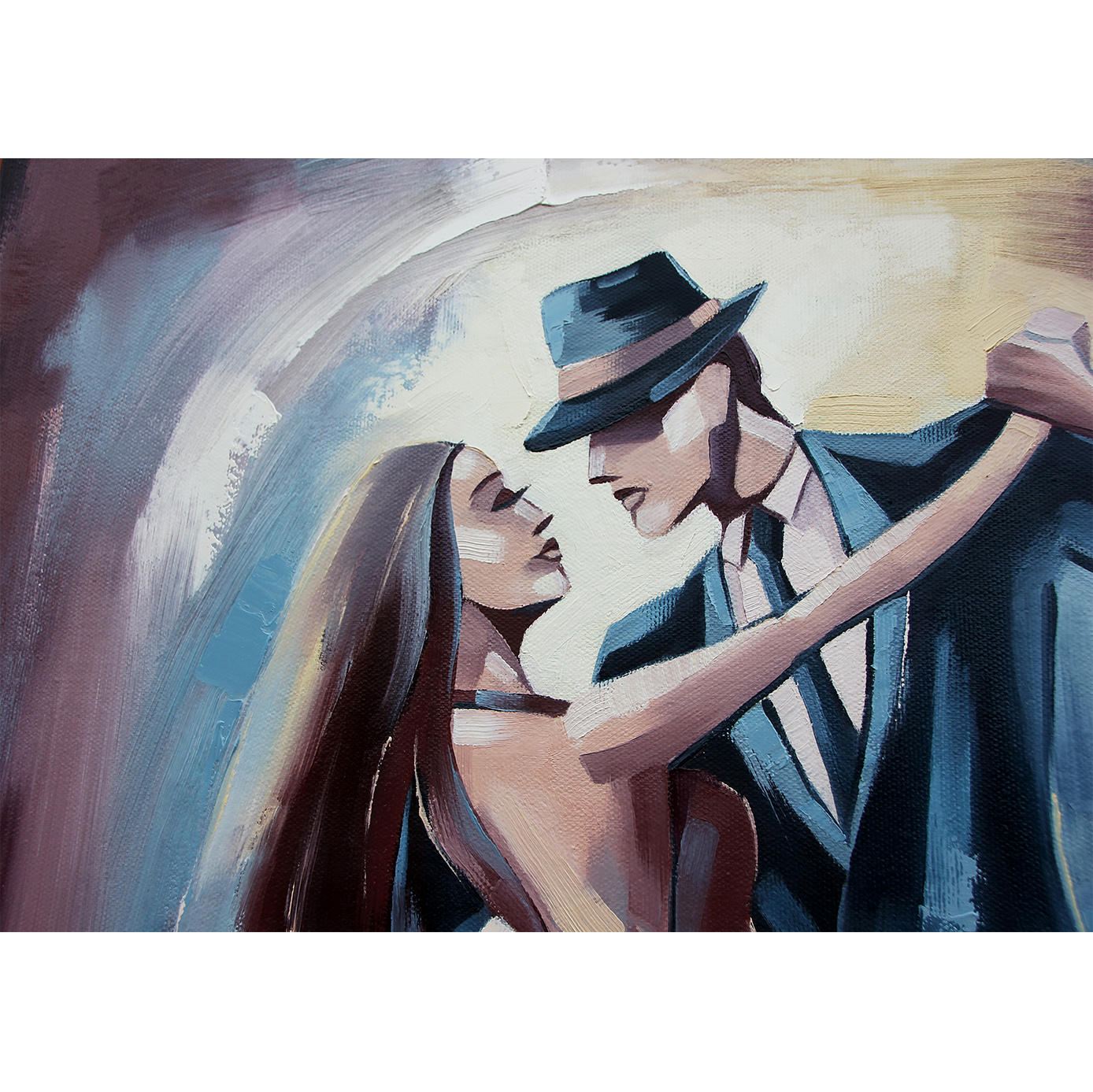Dance Painting Tango Original Art Romantic Artwork Oil Canva - Inspire ...