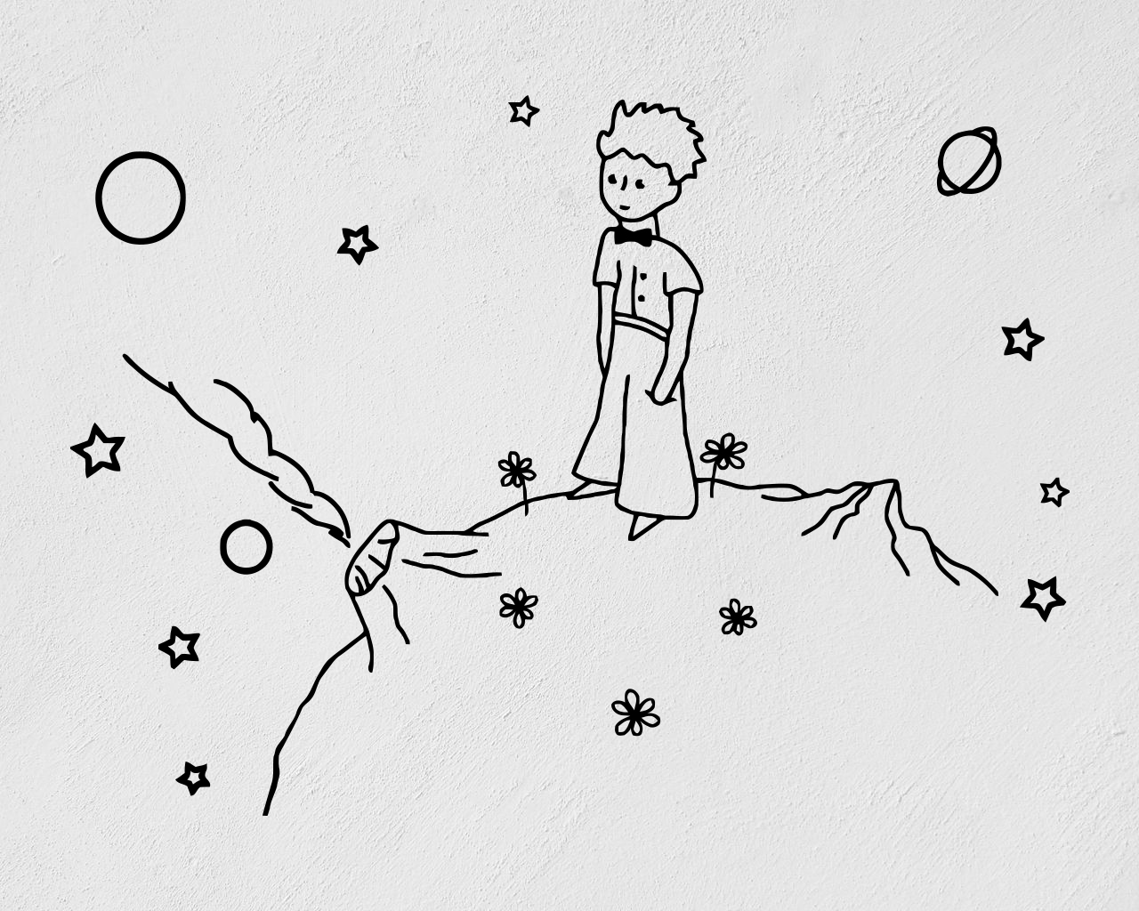 The Little Prince Fairytale Character, Children's Room Wall - Inspire ...