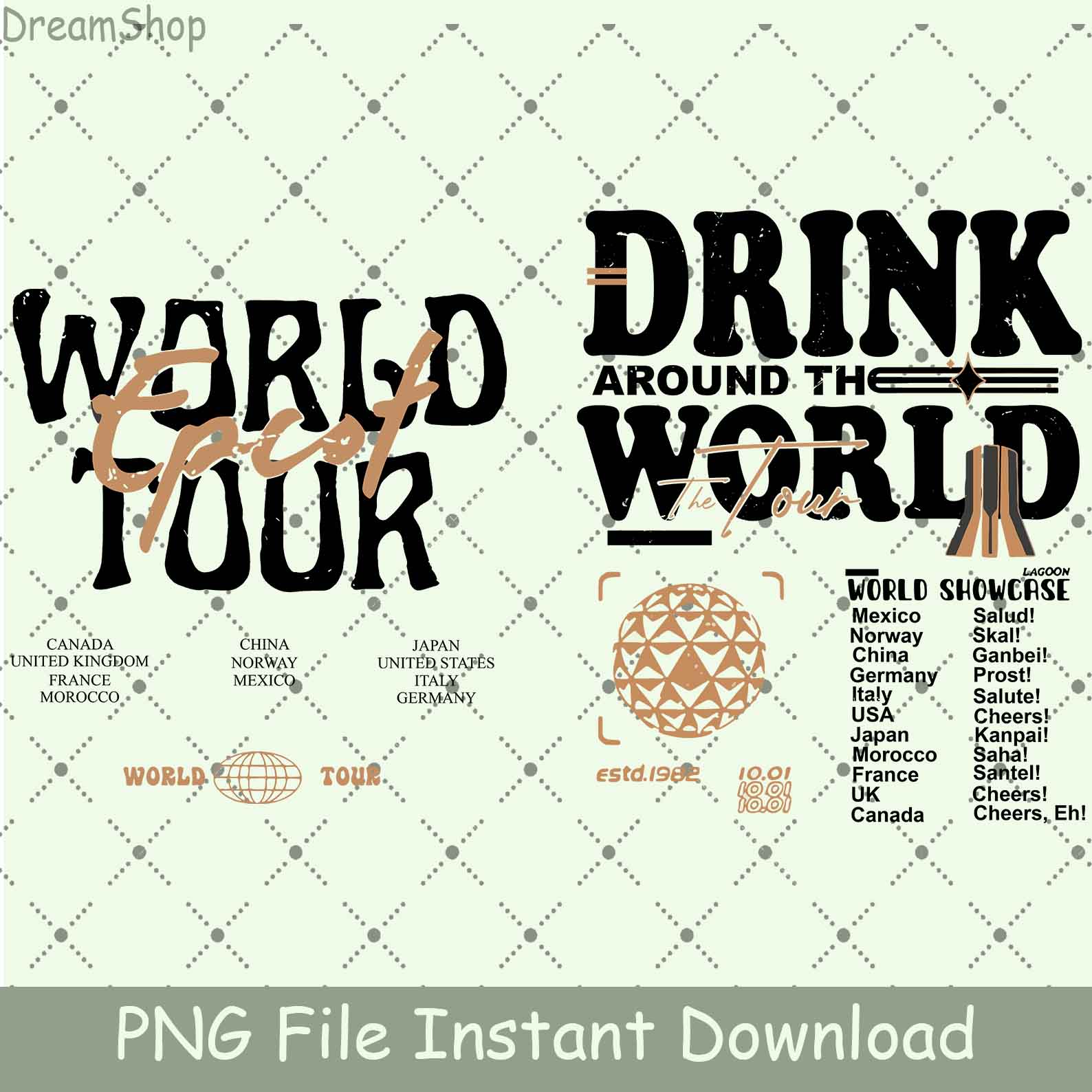 Disney Epcot World Tour Png, Drink Around The World Png, Dis | Inspire ...
