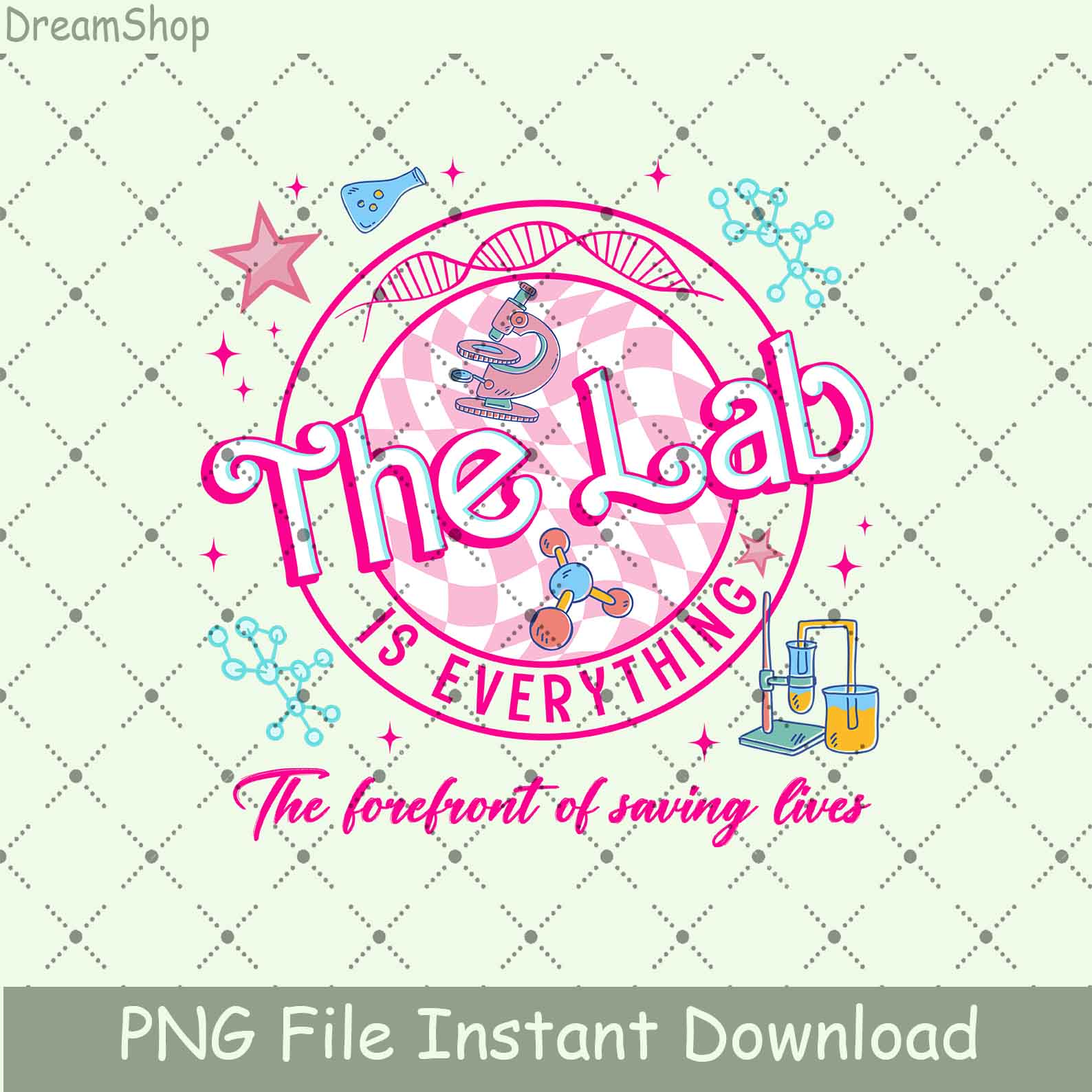 Pink Retro Lab Week 2024 Png, Medical Lab Science Png, Labor | Inspire ...