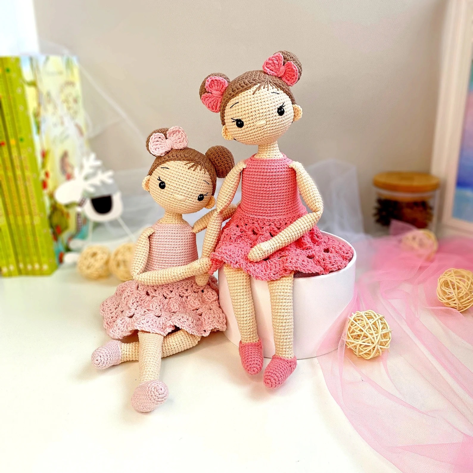 Ballerina doll - crochet doll with removable clothes - Inspire Uplift