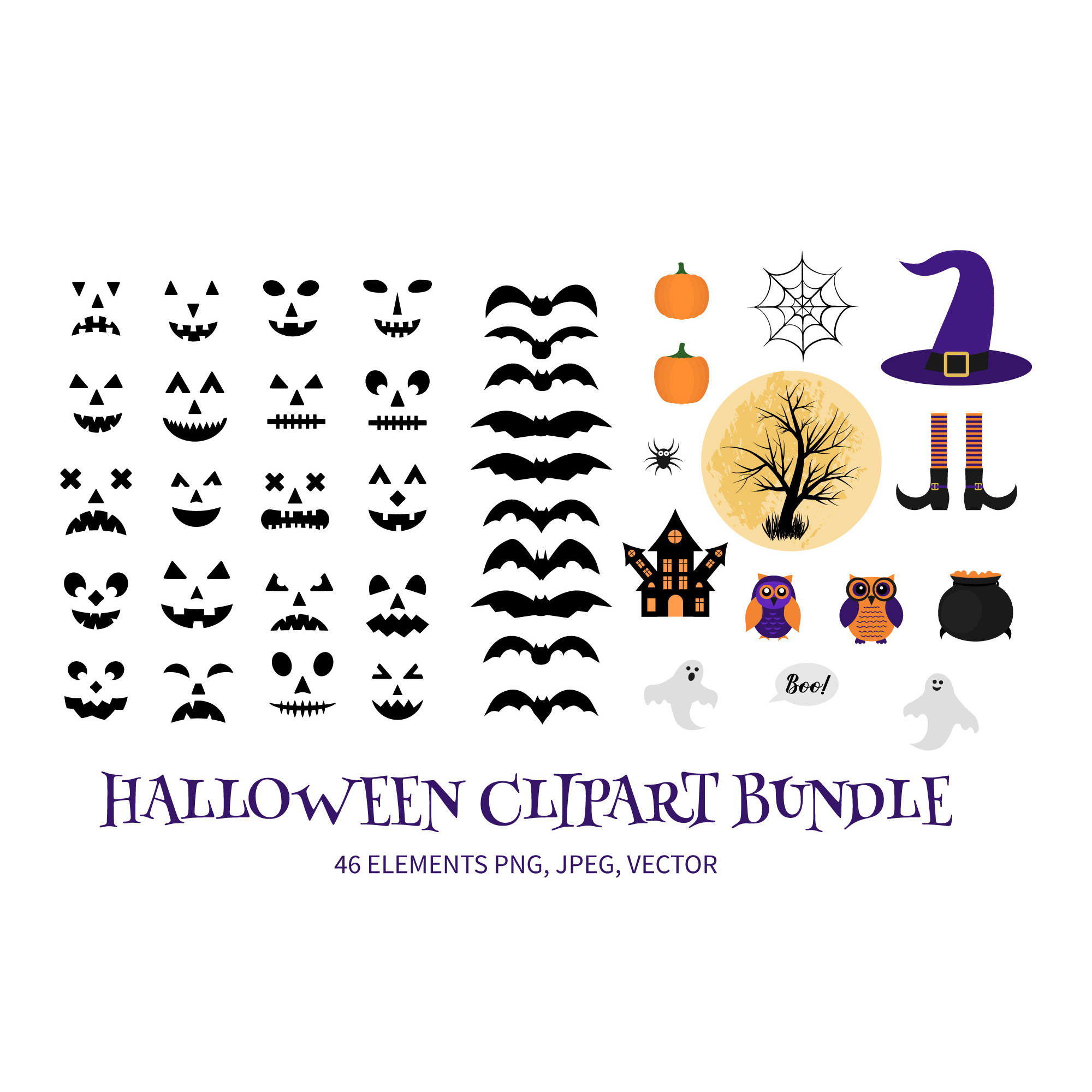 Halloween Clipart Bundle - Inspire Uplift