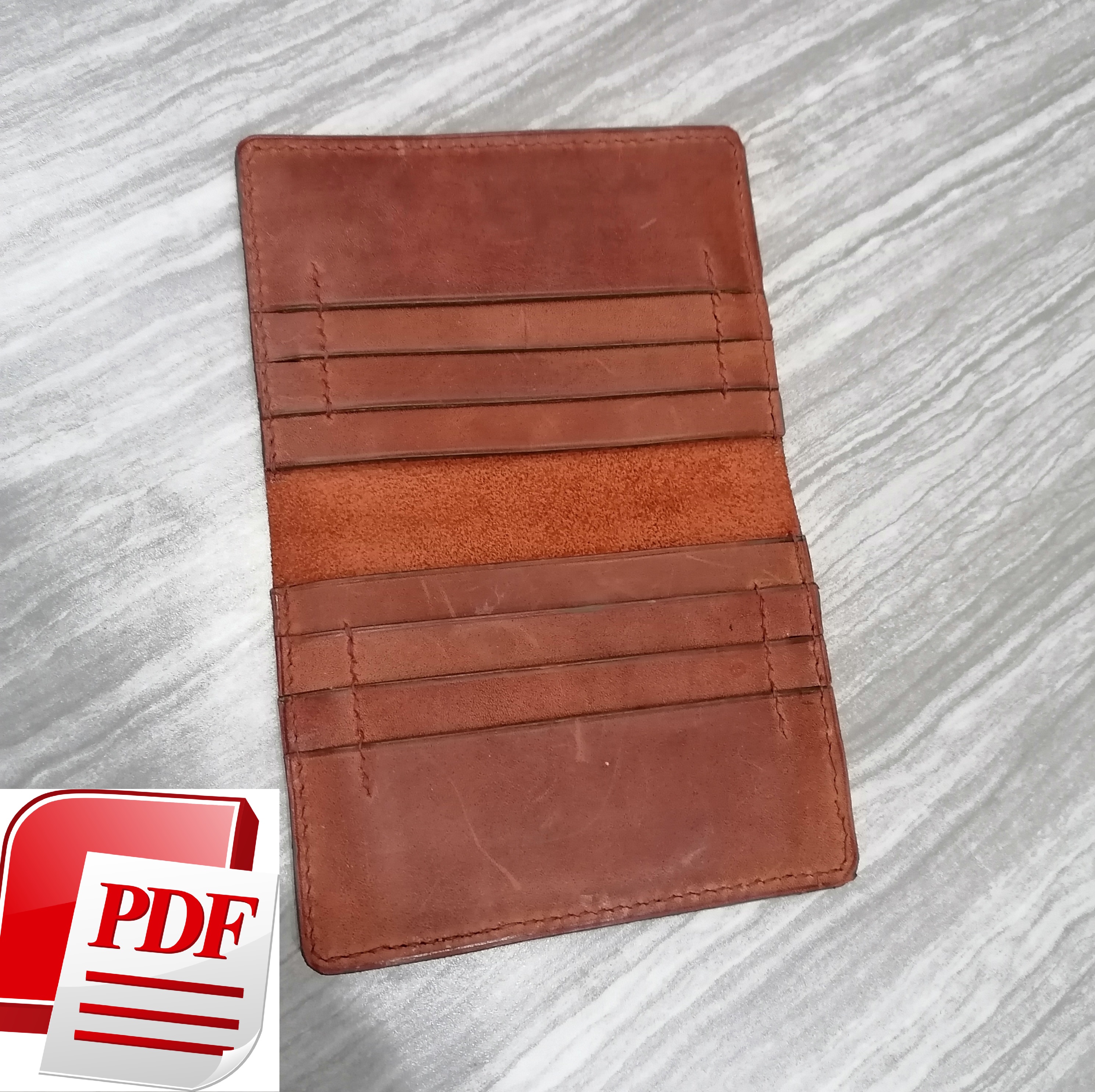 Wallet Pattern - PDF Leather Wallet - Template Wallet | Inspire Uplift