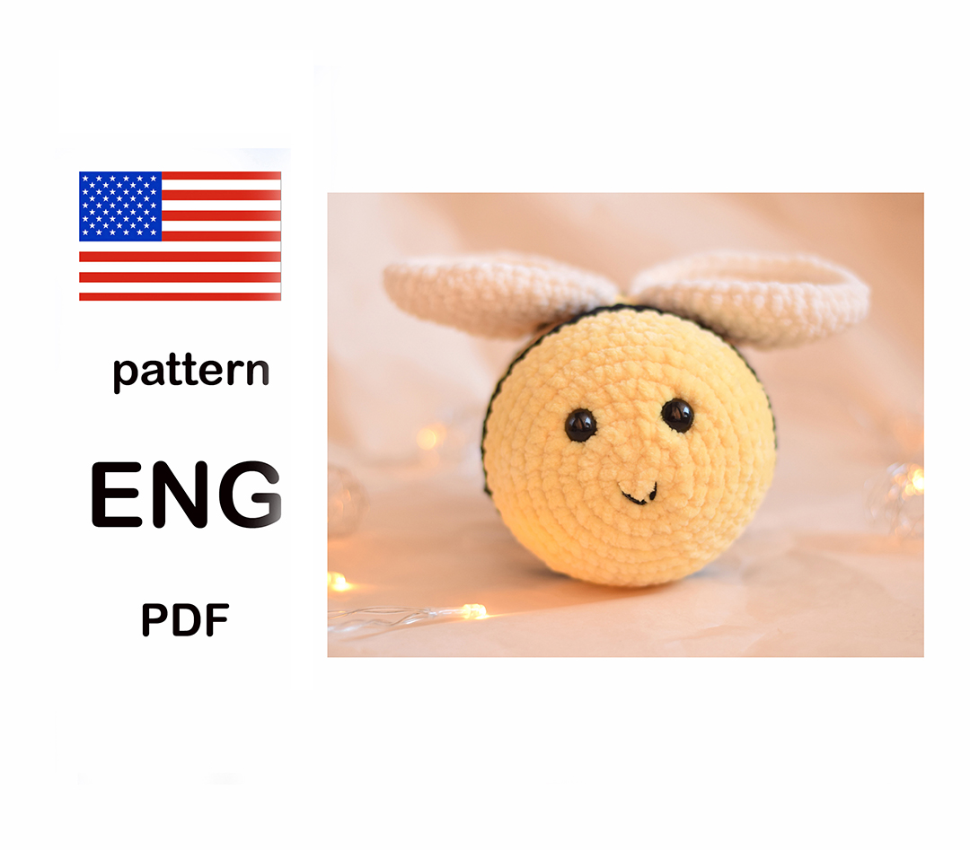 bee plush pattern, bee keeper gift DIY, crochet amigurumi wa - Inspire ...