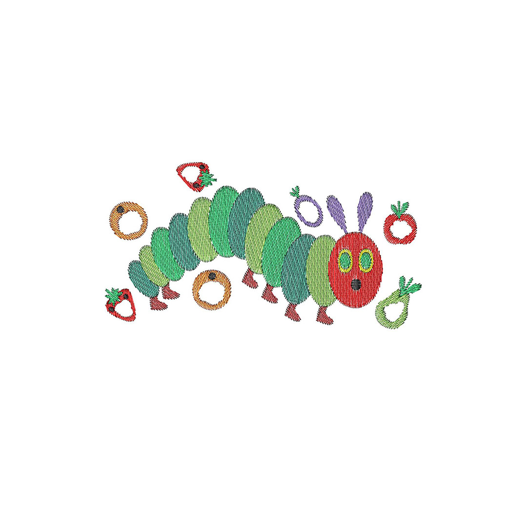 Hungry Caterpillar Machine Embroidery Design,cute machine em | Inspire ...
