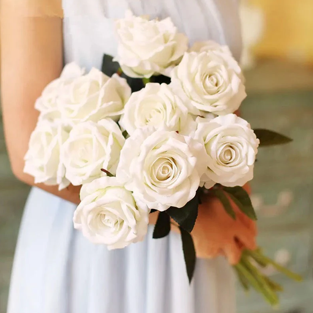 Silk Real Touch Roses Bouquet | Inspire Uplift