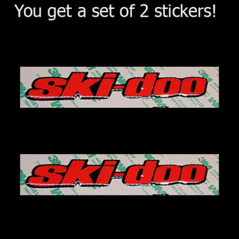 SKI DOO 3D EMBLEM DECAL STICKER for snowmobiles, ATVs and UT - Inspire ...