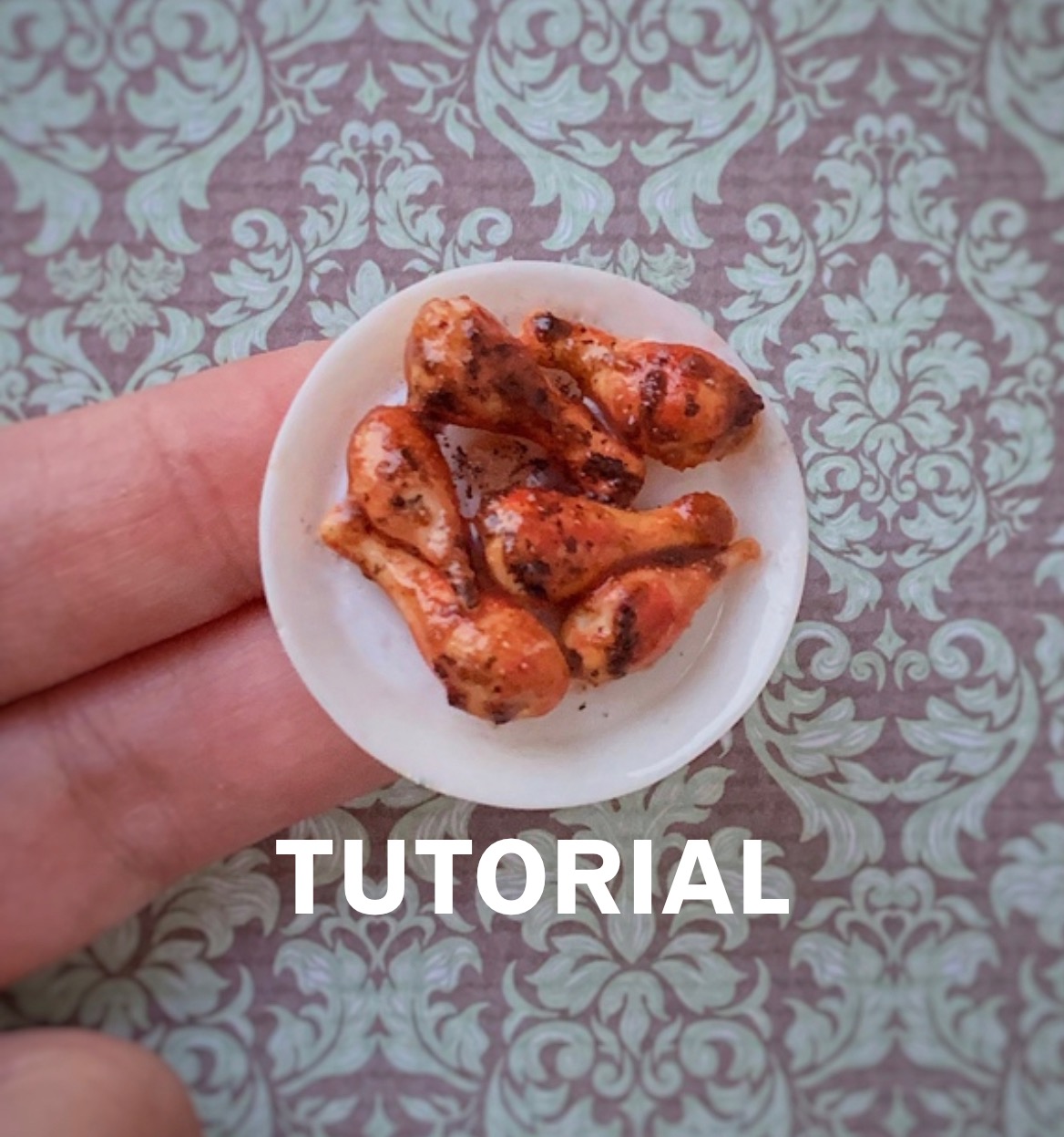 Miniature chicken legs. TUTORIAL polymer clay. Mini food. Do | Inspire ...