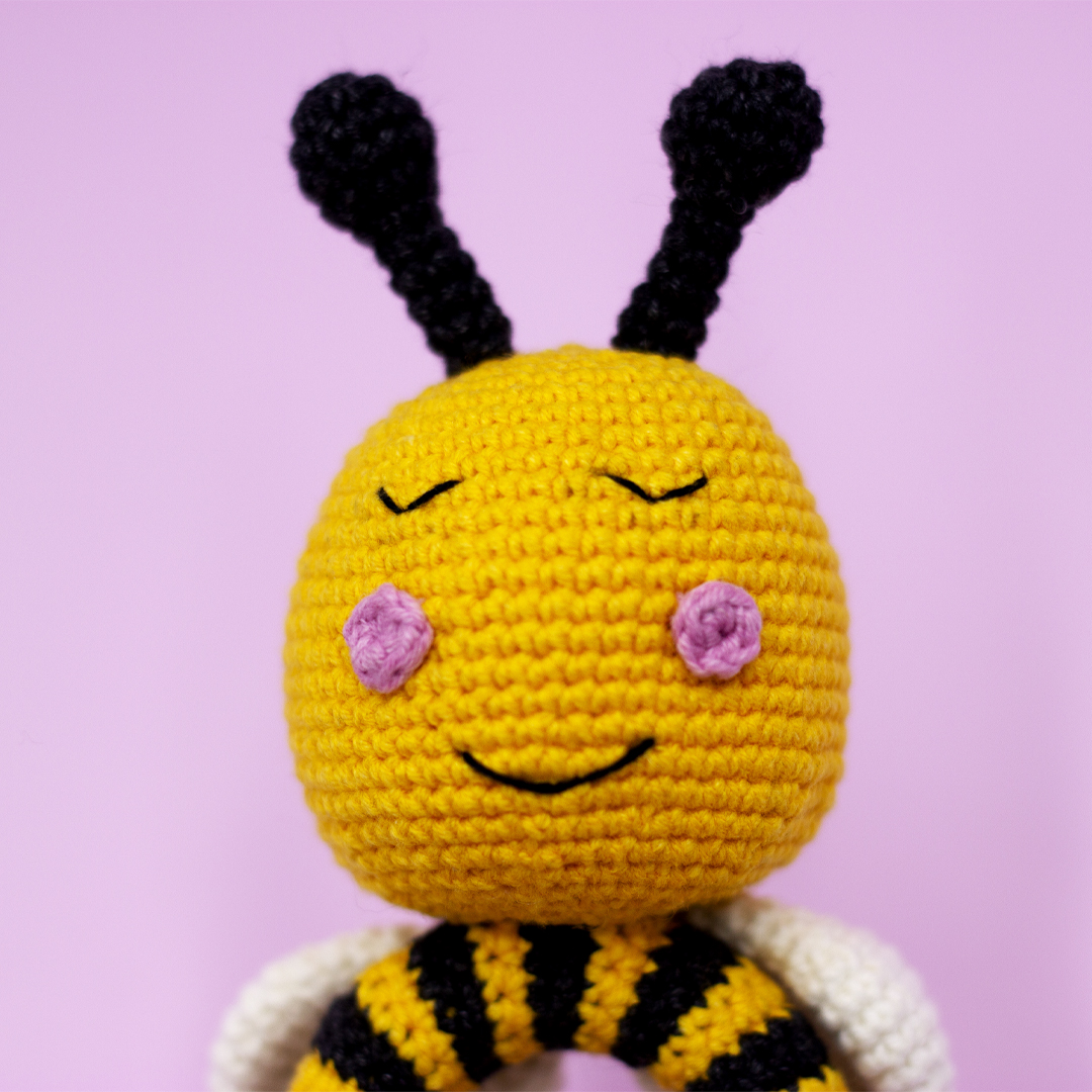 Bee baby rattle set of 2 patterns, amigurumi bee summer patt - Inspire ...