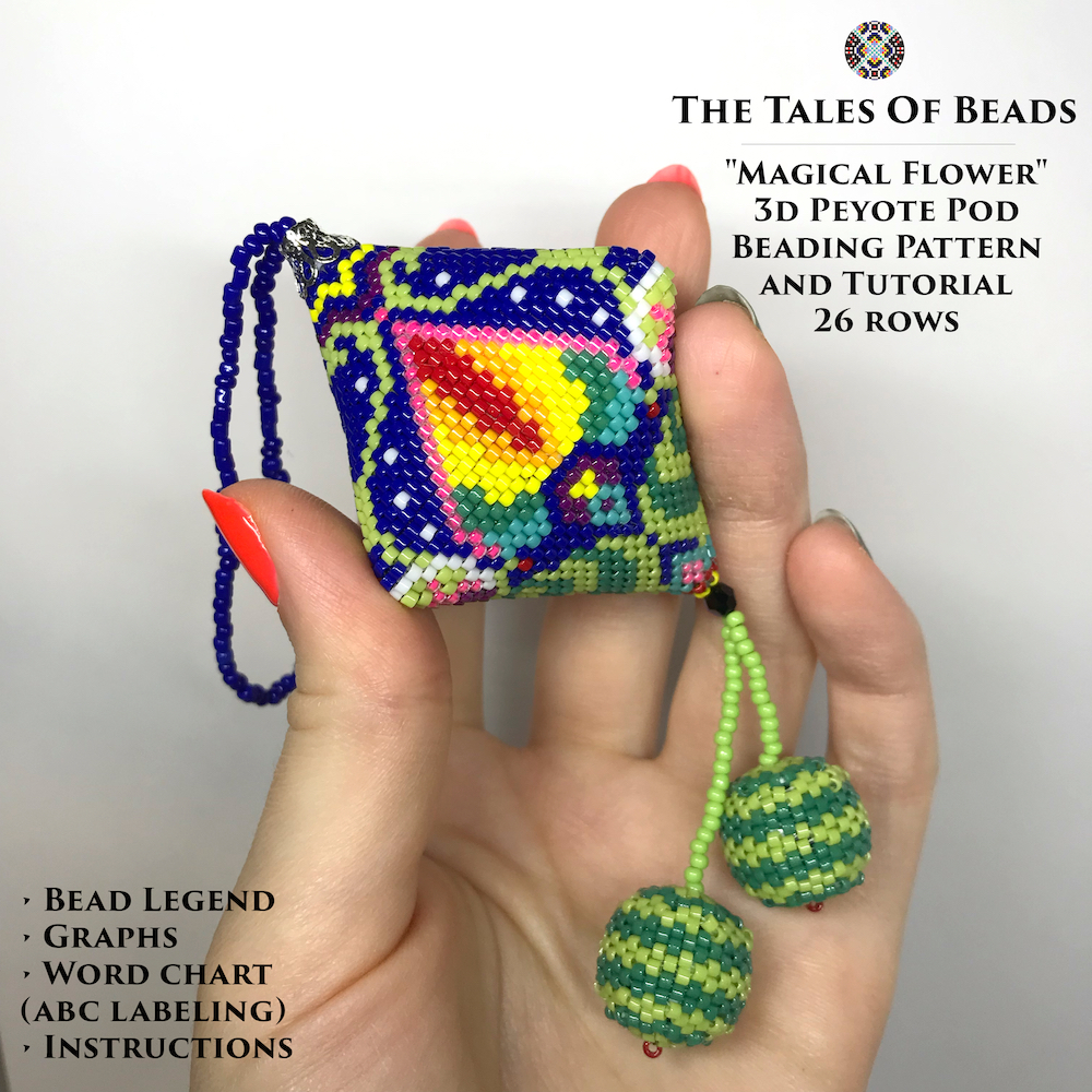 Peyote Pod Pattern - Magical Flower / Beaded Pod Tutorial Se | Inspire ...
