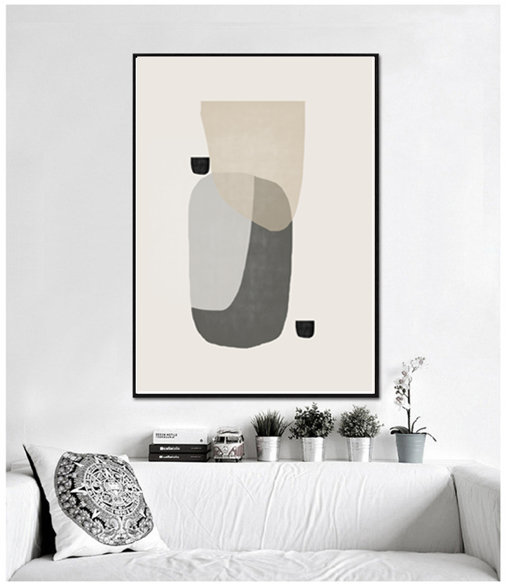 Grey Abstract Prints Poster Set of 3 Gray Wall Art Digital D - Inspire ...