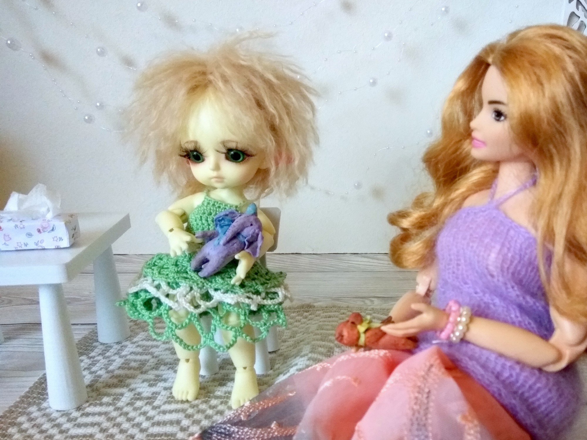 Miniature Elephant BJD baby doll toy, dollhouse nursery cott - Inspire ...