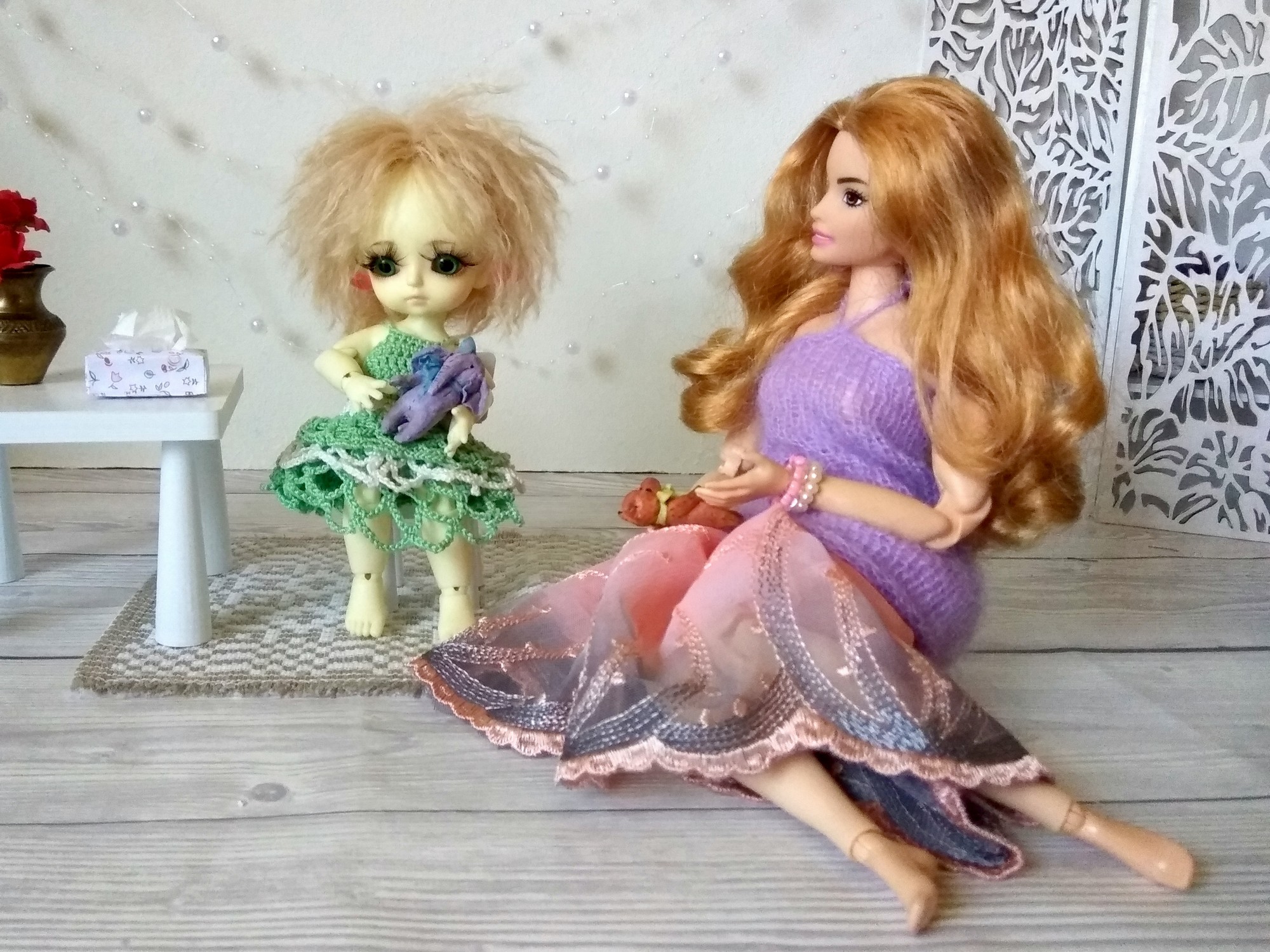 Miniature Elephant BJD baby doll toy, dollhouse nursery cott - Inspire ...