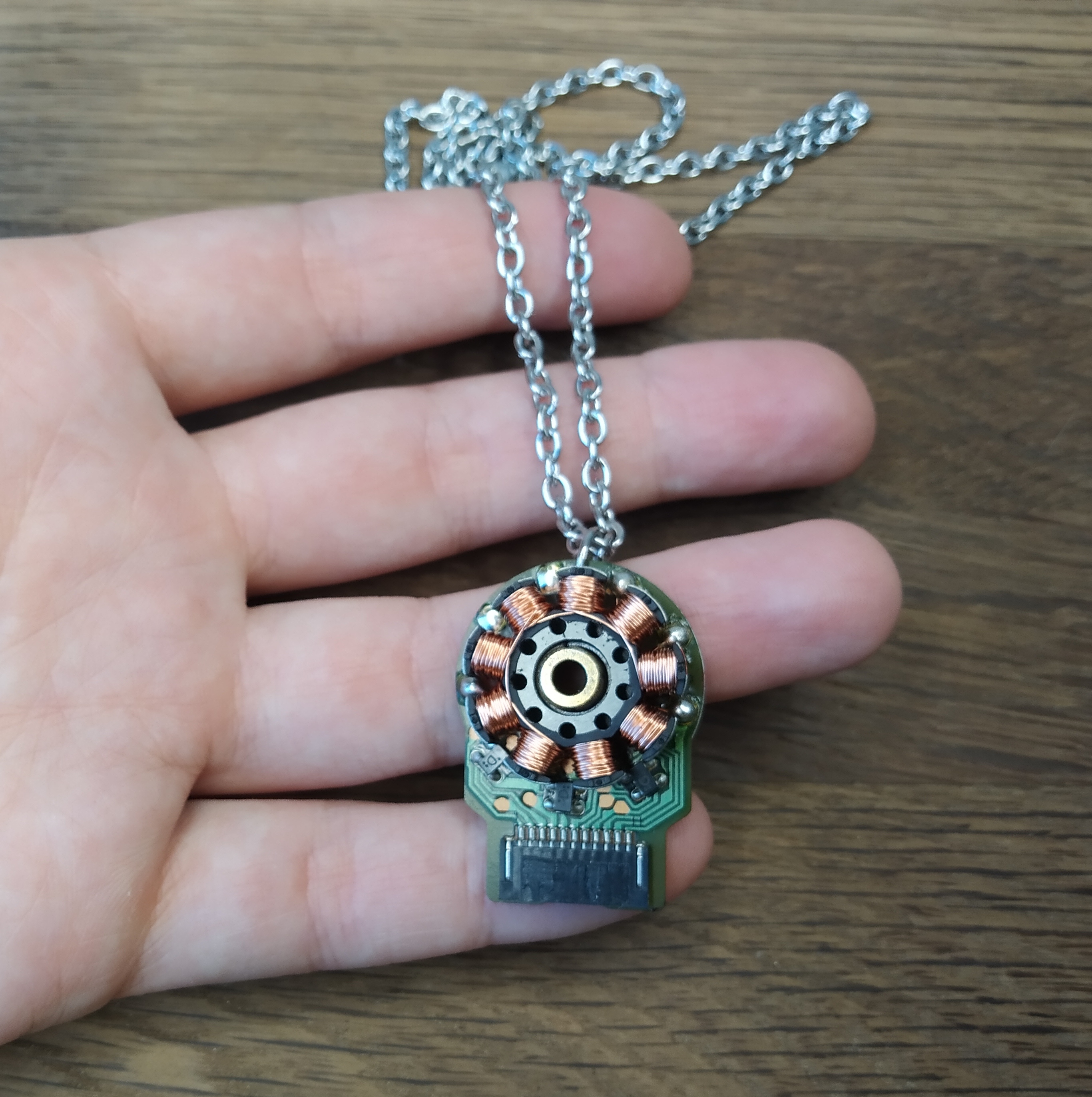 Cyberpunk necklace. Futuristic necklace recovered. Gift for - Inspire ...