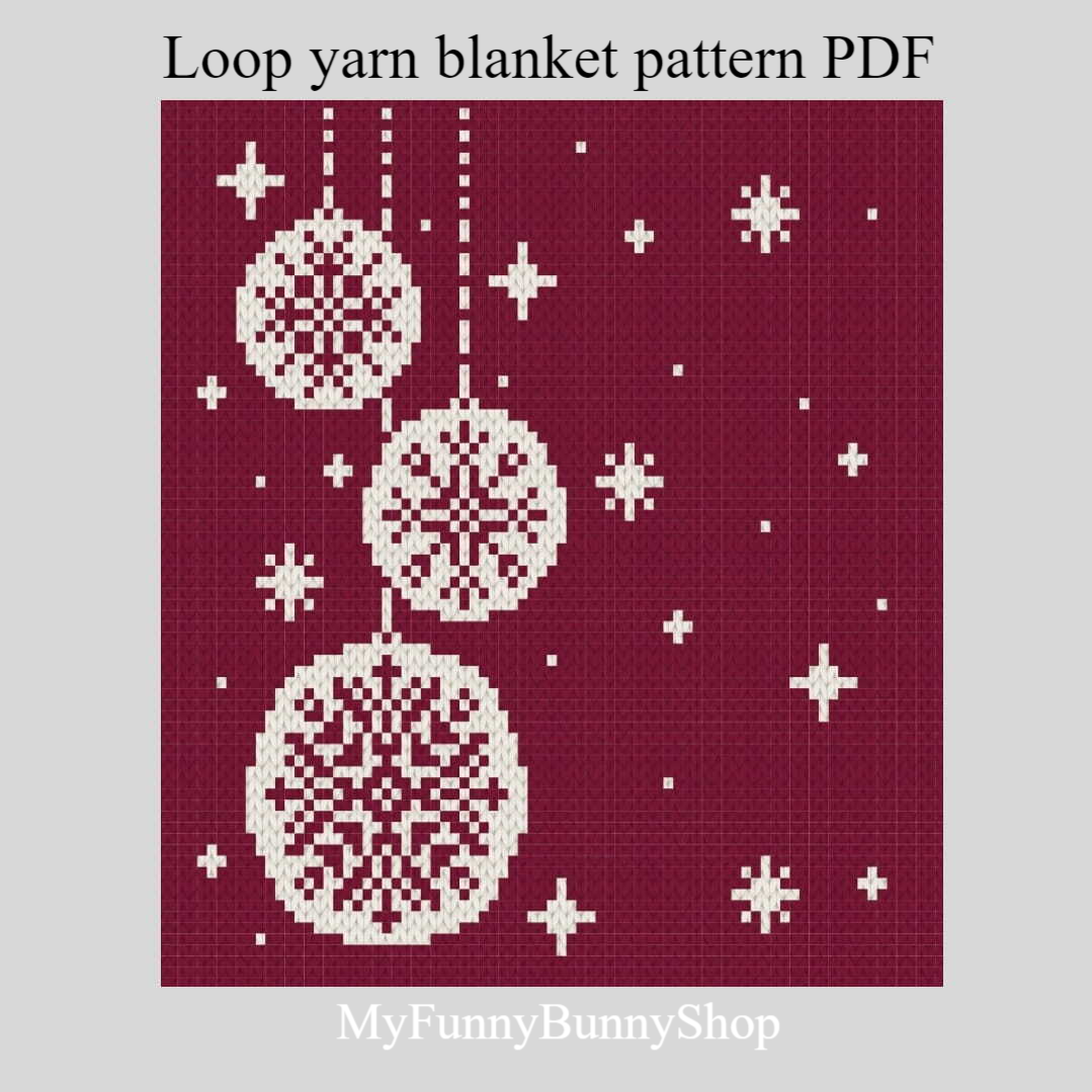 Loop yarn Magic Night blanket pattern PDF Instant Download | Inspire Uplift