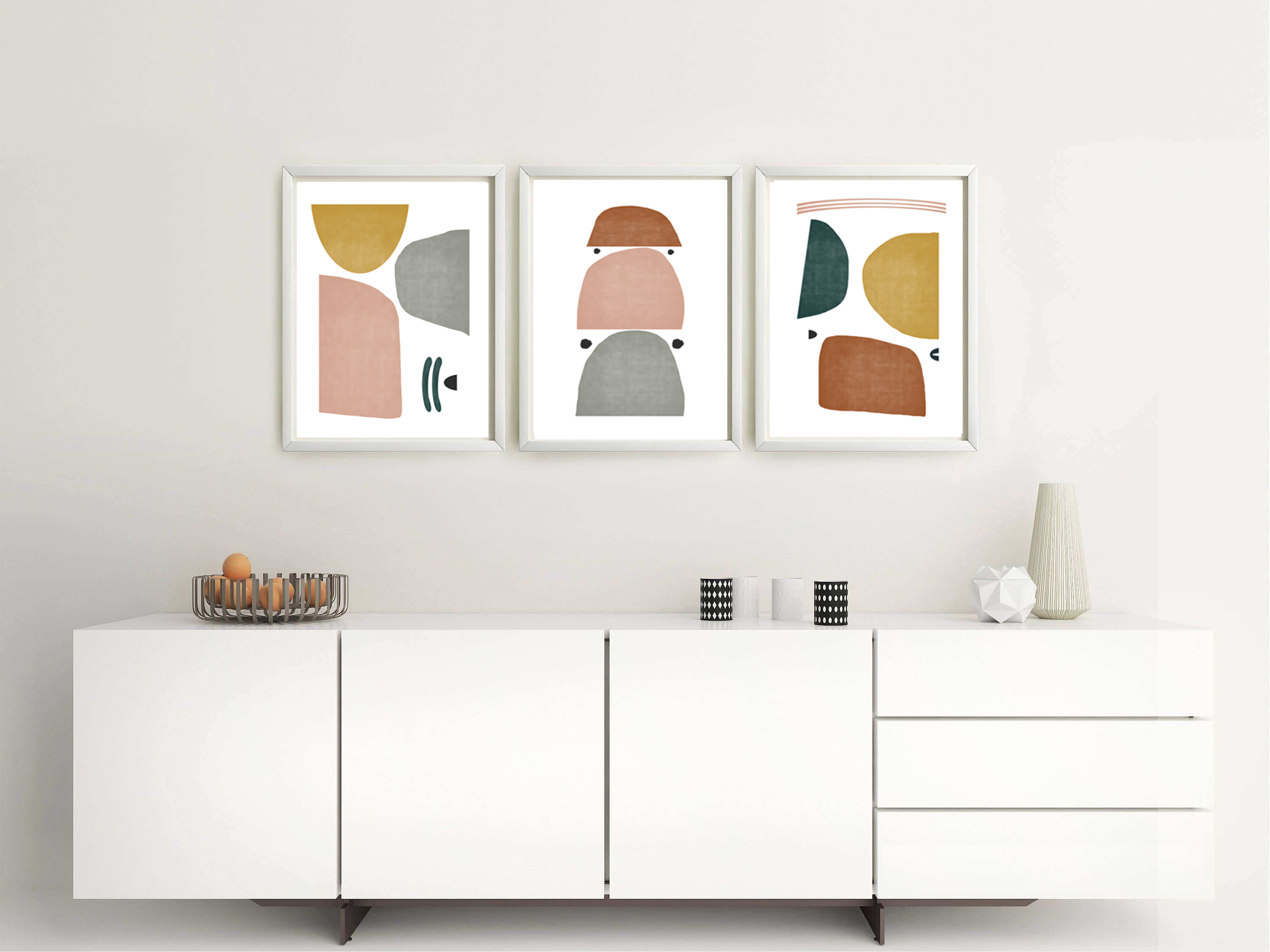 Abstract Set of 3 Large Prints Digital Download Abstract Pos - Inspire ...