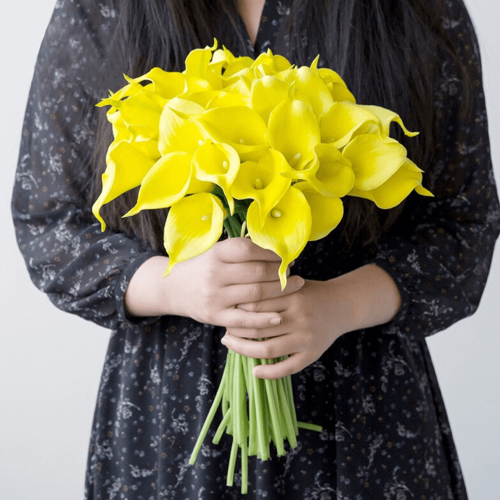 Easy-To-Hold Real Touch Lilies Bouquet | Inspire Uplift