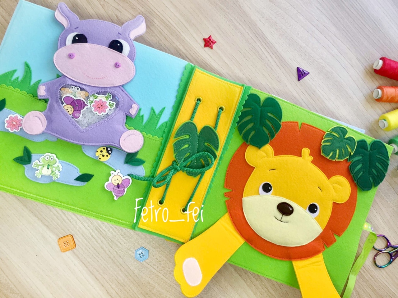 Animals Quiet book Pattern PDF, Felt book pattern | Inspire Uplift