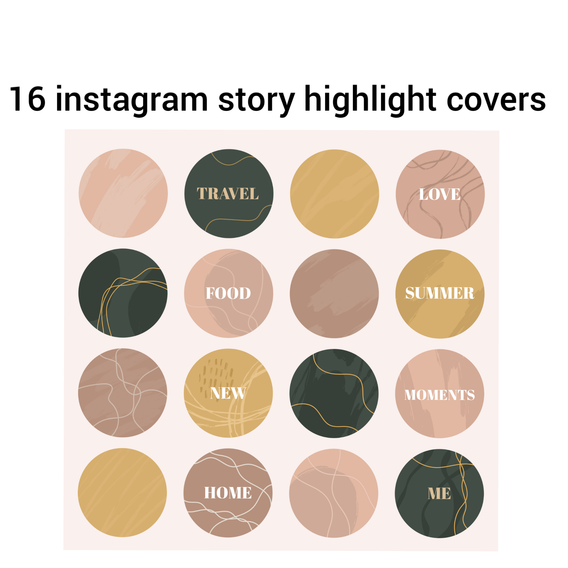 Boho instagram highlight cover. Instagram story icons. | Inspire Uplift