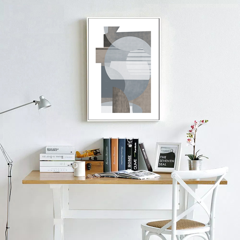 Grey Abstract Art Modern Painting Set of 3 Posters Downloada - Inspire ...