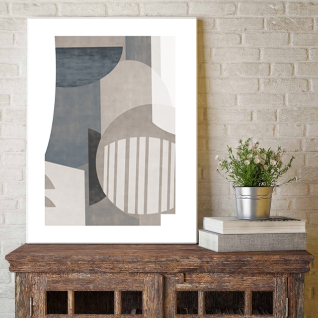 Grey Abstract Art Modern Painting Set of 3 Posters Downloada - Inspire ...