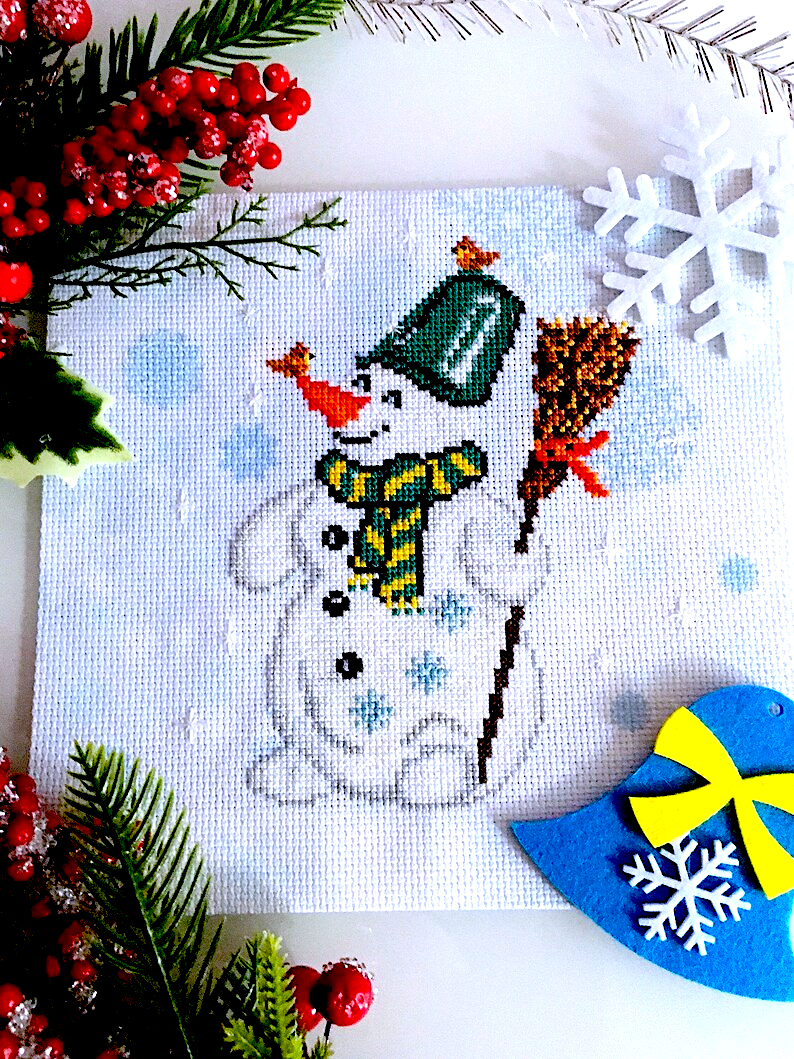 CHRISTMAS SNOWMAN cross stitch pattern PDF by CrossStitching | Inspire ...