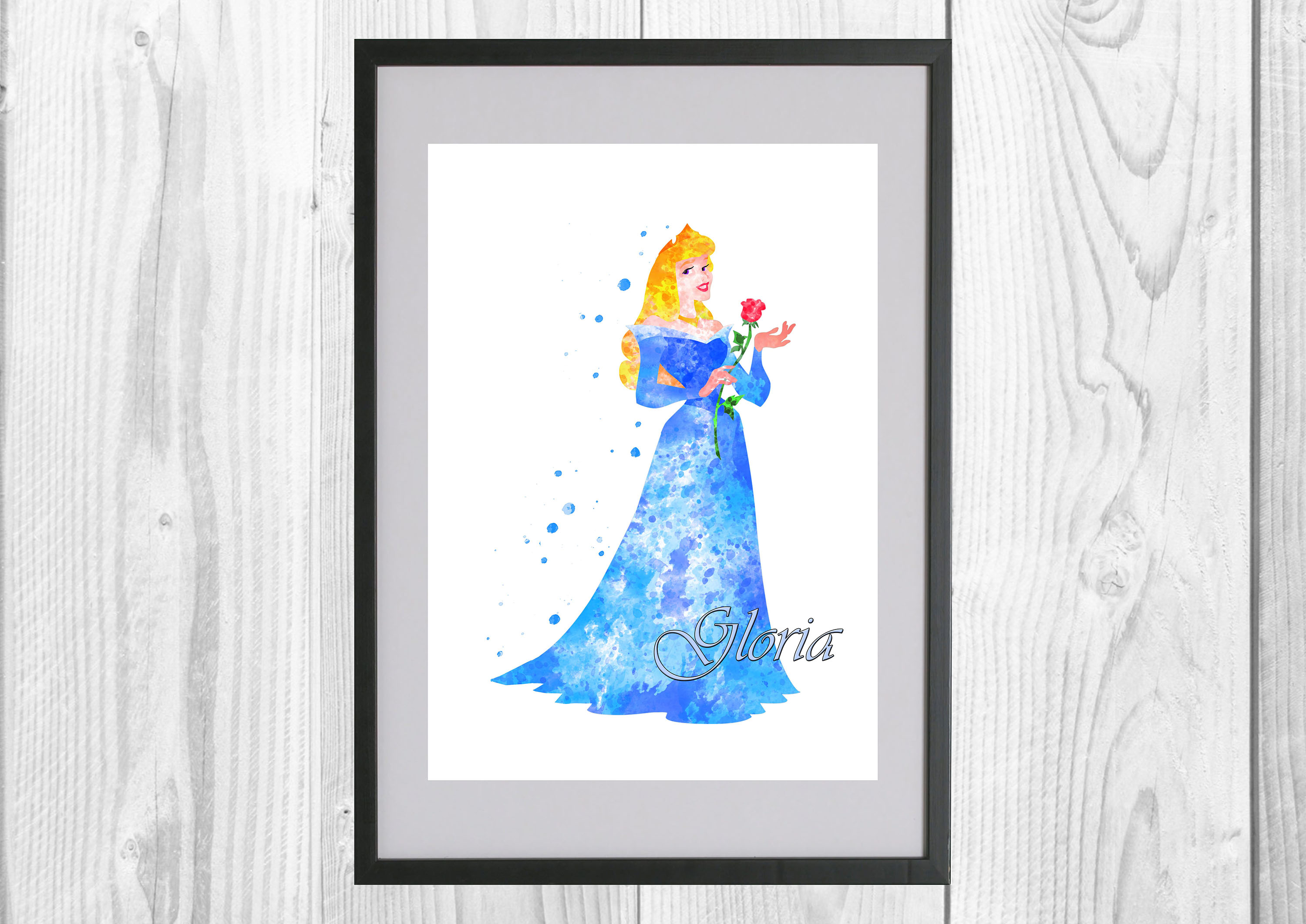Princess Aurora Disney Art Print Digital Files nursery room | Inspire ...