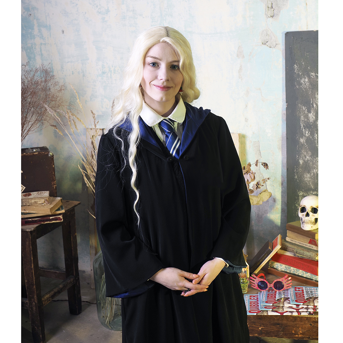 Black and Blue Wizard Robe - Inspire Uplift