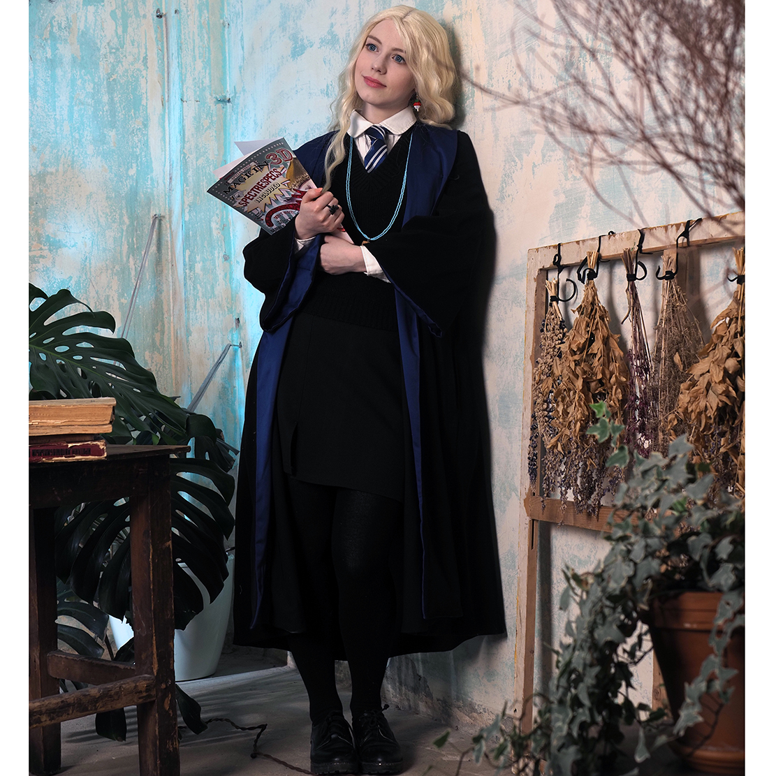 Black and Blue Wizard Robe | Inspire Uplift