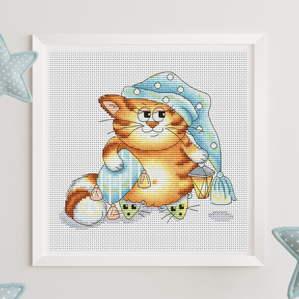 Cute cat cross stitch pattern PDF, kitten cross stitch, anim | Inspire ...