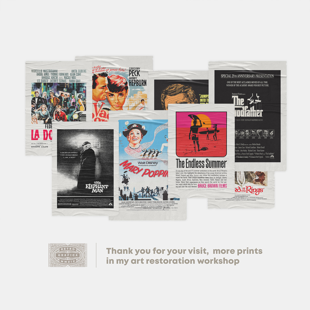 Roman Holiday - Vintage french movie poster with Audrey Hepb - Inspire ...