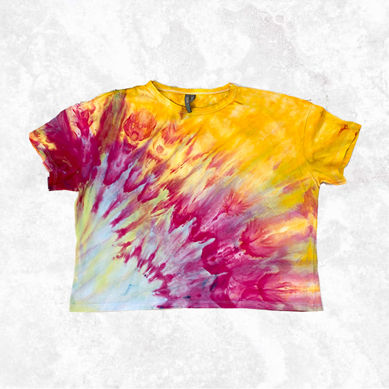 Women T Shirts Tie Dye Bright Clothes Custom Handmade Manua Inspire Uplift