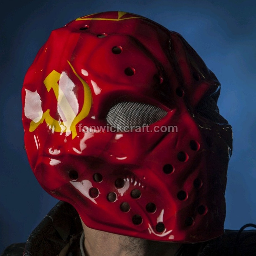 Hockey goalie mask of the CCCP - Inspire Uplift