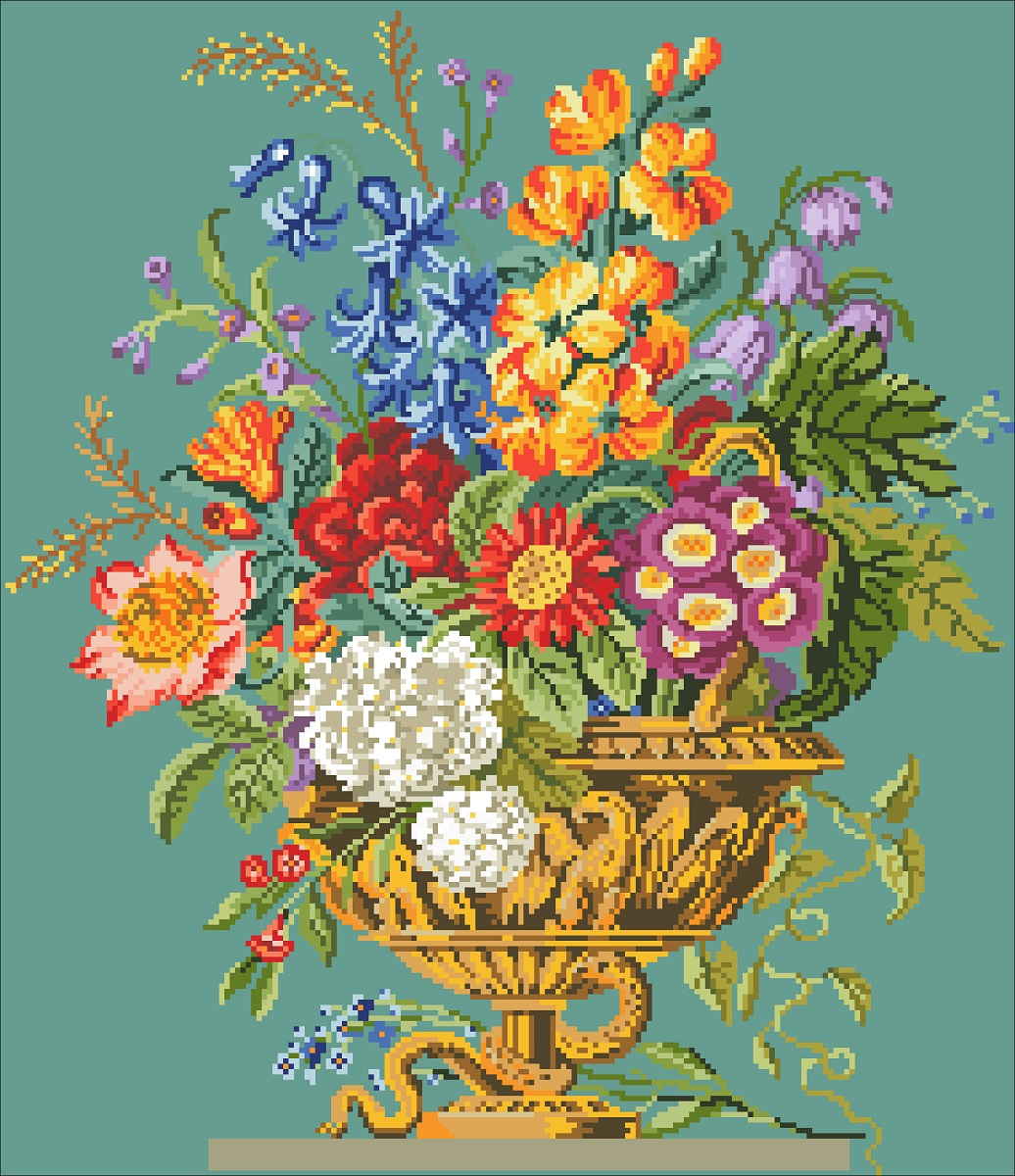 PDF Cross Stitch Pattern - Counted Antique Sampler - Reprodu - Inspire ...