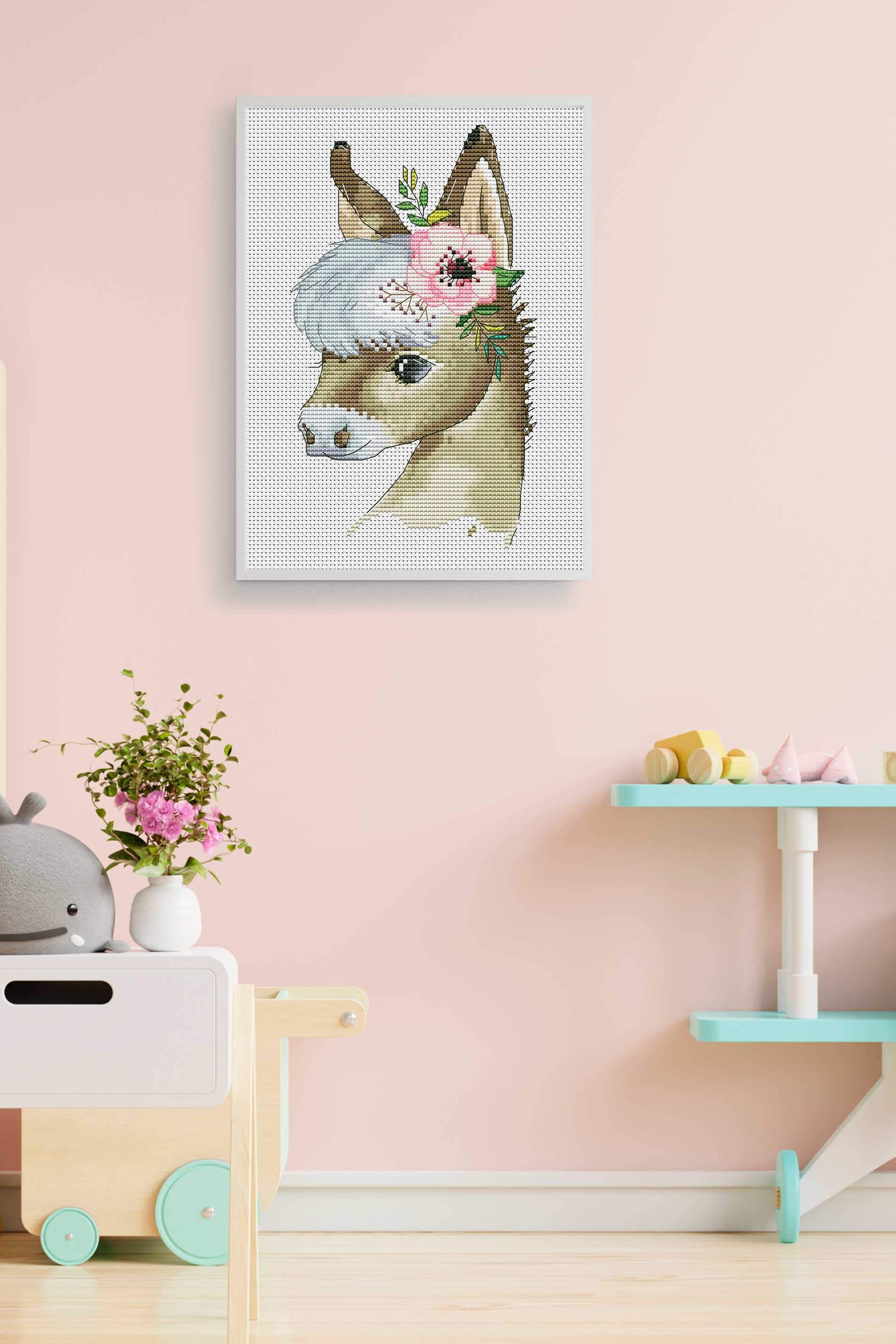 Donkey, Cross stitch, Cross stitch pattern, Animal cross sti - Inspire ...