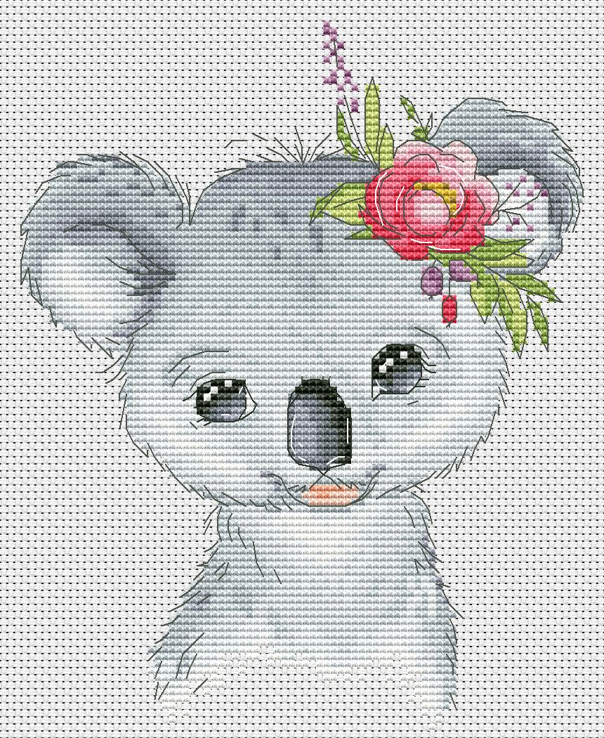 Koala, Cross stitch pattern, Australia cross stitch, Animal - Inspire ...