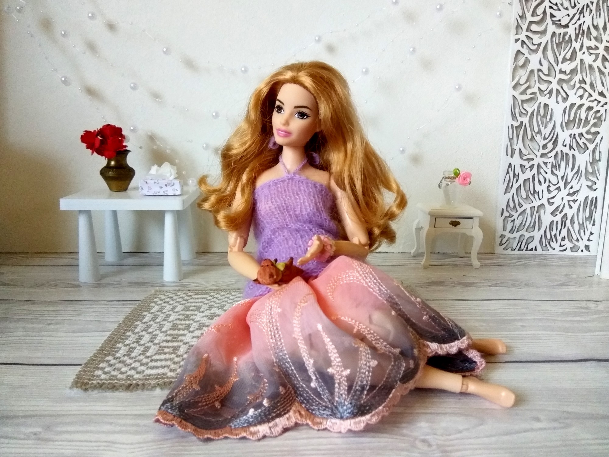 Micro teddy bear toy for 1:12 scale BJD dolls. Dollhouse min - Inspire ...