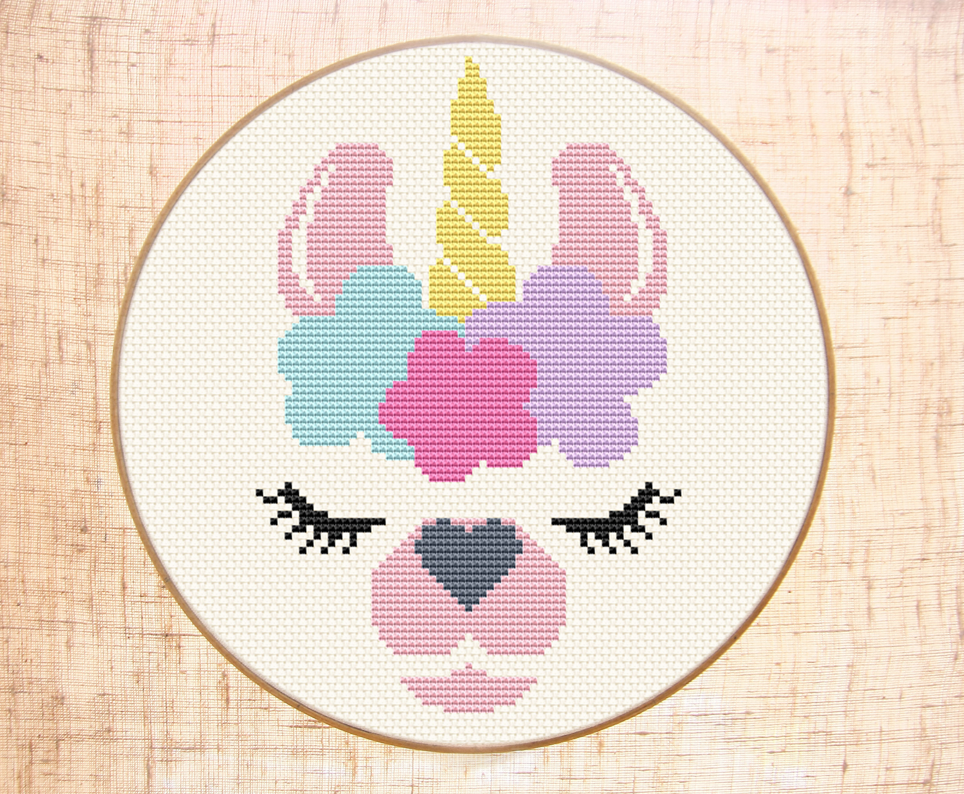 Cute cross stitch pattern Nursery cross stitch Llamacorn Lla | Inspire ...