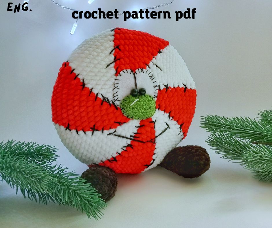 Crochet Christmas Candy, crochet pattern PDF - Inspire Uplift