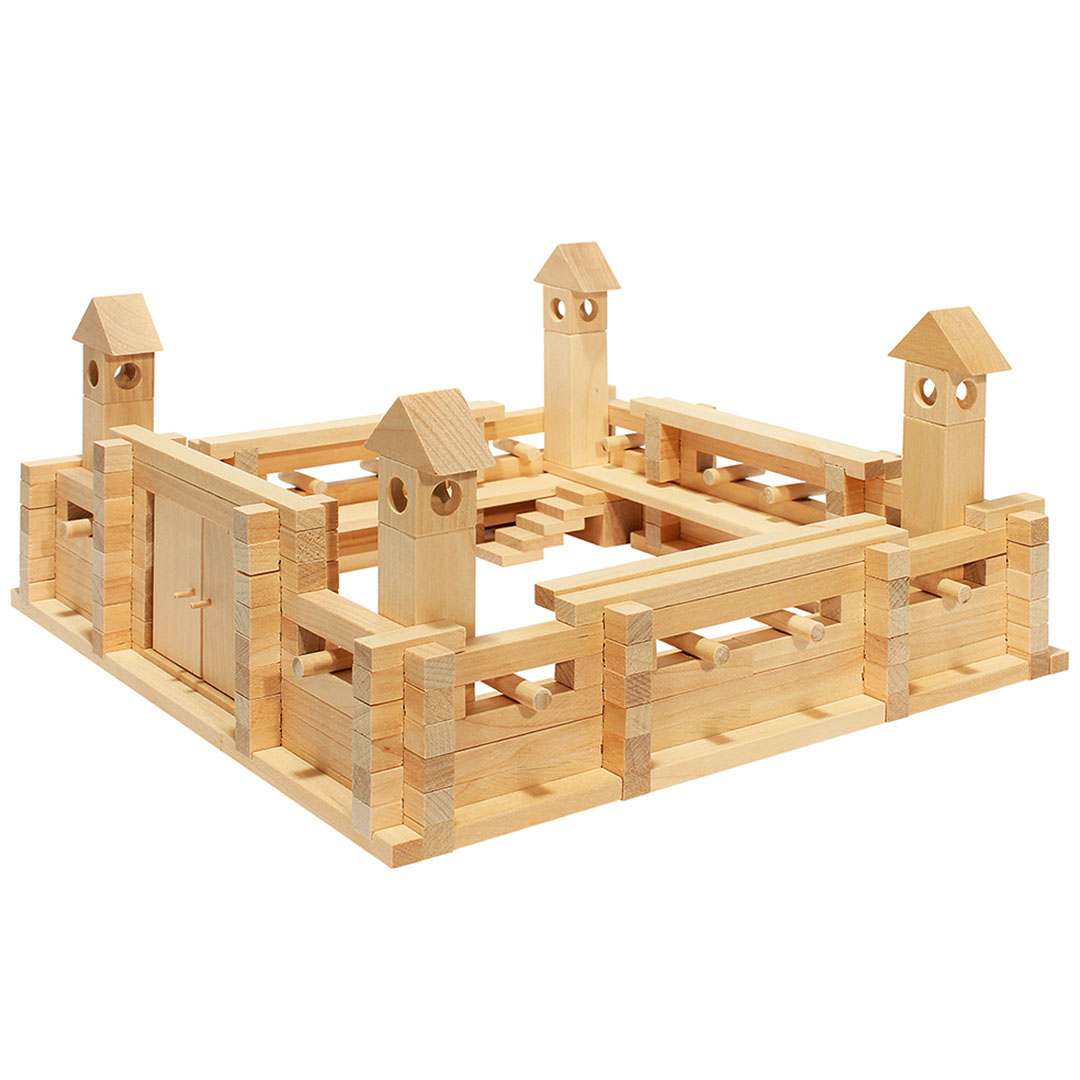 Fort PELSI Ecological Wood Building Set. Contains 176 elemen - Inspire ...