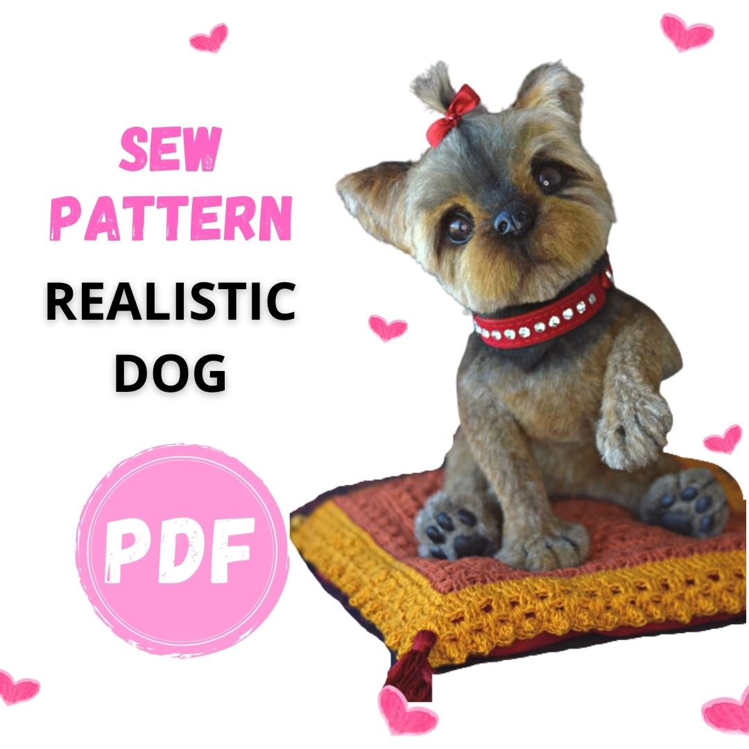 SEW PATTERN Dog- Yorkshire terrier - Collectible toy - Posin | Inspire ...